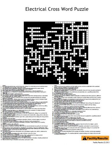 Electrical Crossword Puzzle